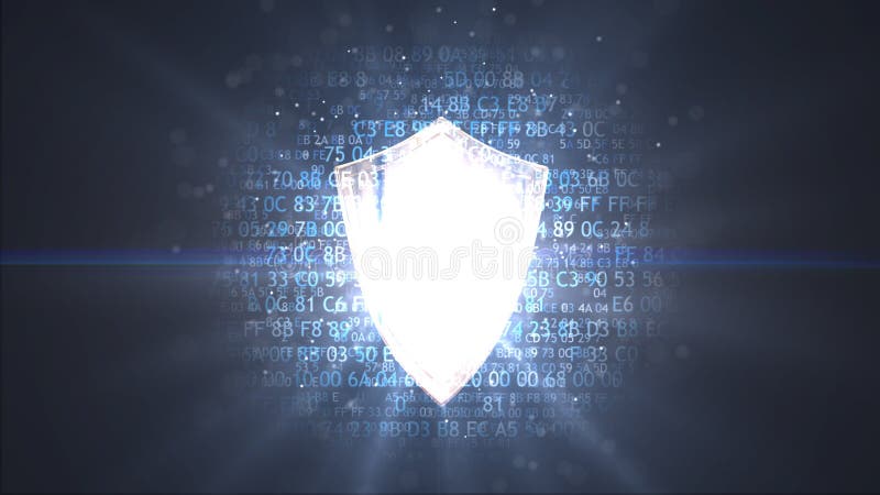 Protection of Personal Data. Network Protection Shield Stock ...