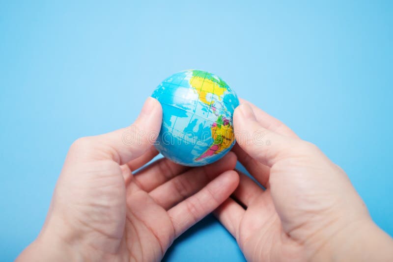 Protection of the Planet, Environment, Care for Nature, Globe in Hands ...