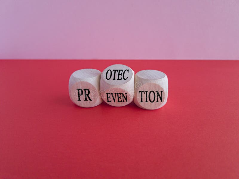 Protection And Prevention Symbol Concept Word Protection Prevention On