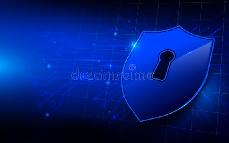 Protection Shield and Blue Circuit Background. Data Security Concept ... Protection Shield and Blue Circuit Background. Data Security Concept ...
