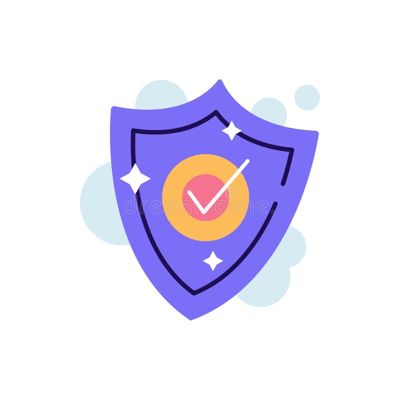 Protection Shield Check Mark Vector Logo Icon Stock Vector ...
