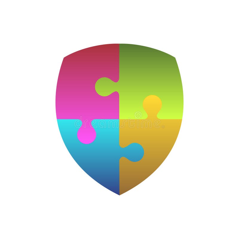 Protection shield concept. stock vector. Illustration of design - 246563543