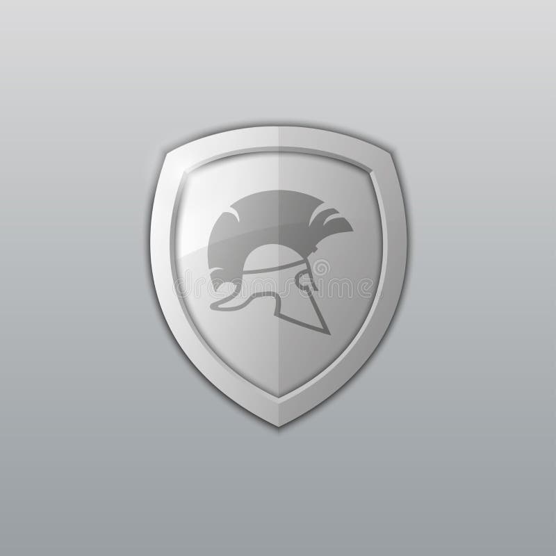 Protection shield stock vector. Illustration of metal - 81319952