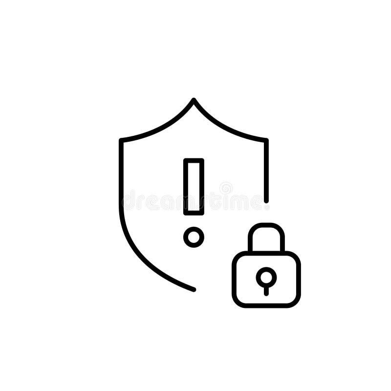 Protection Shield Lock Icon Stock Illustrations – 58,516 Protection ...