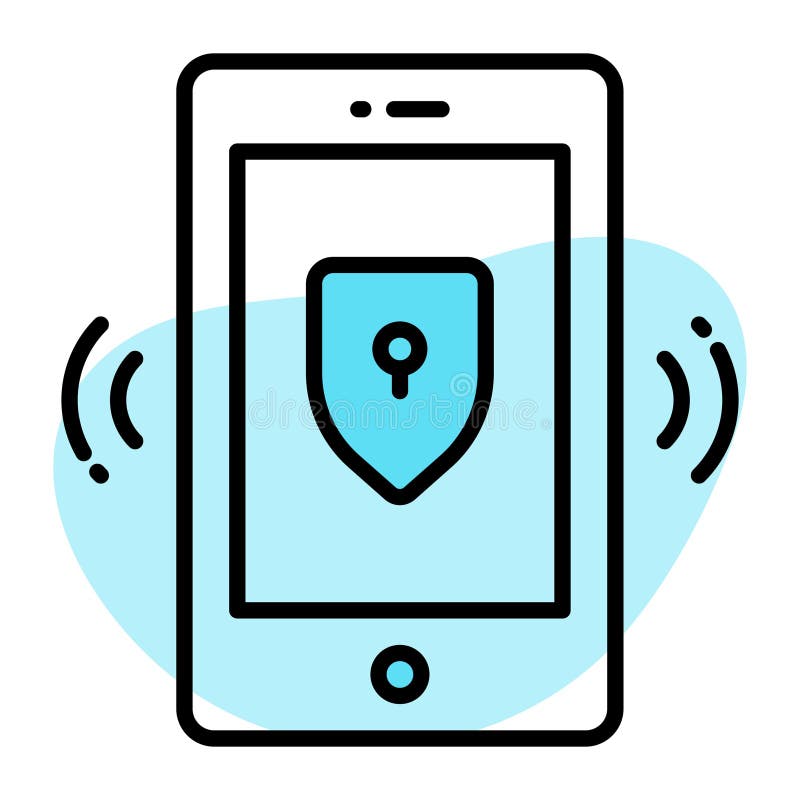 Mobile, Protection and Security Vector Icons Set Cyber Computer Network ...