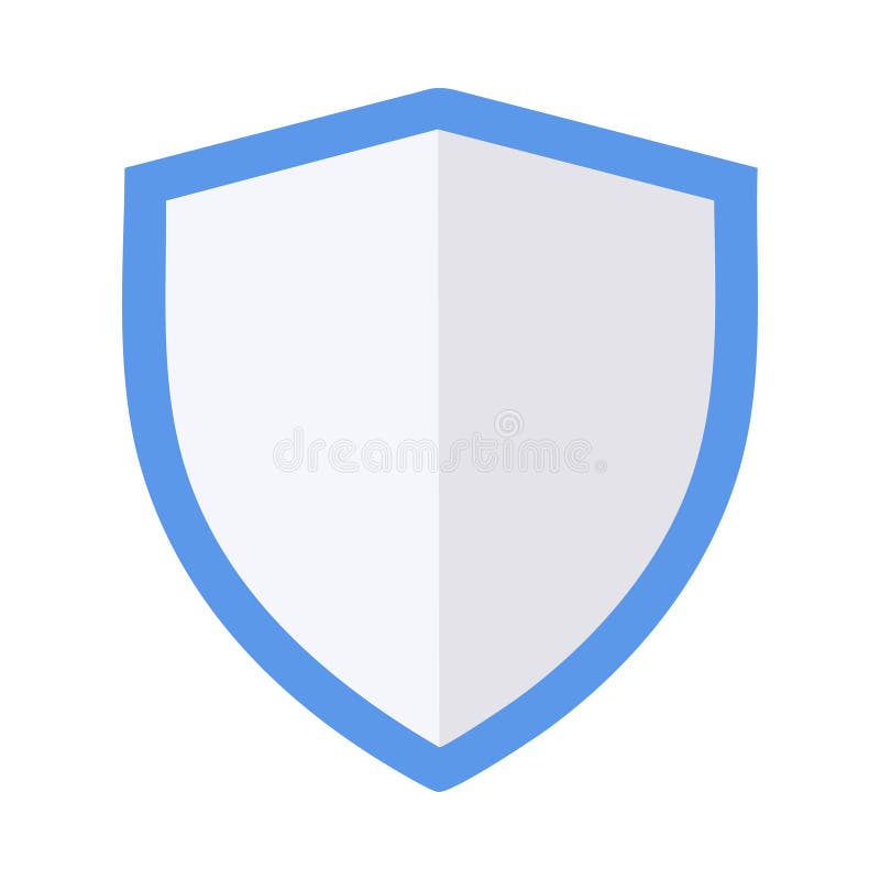 Protection Shield Isolated on a White Background. Safety Guard Icon ...
