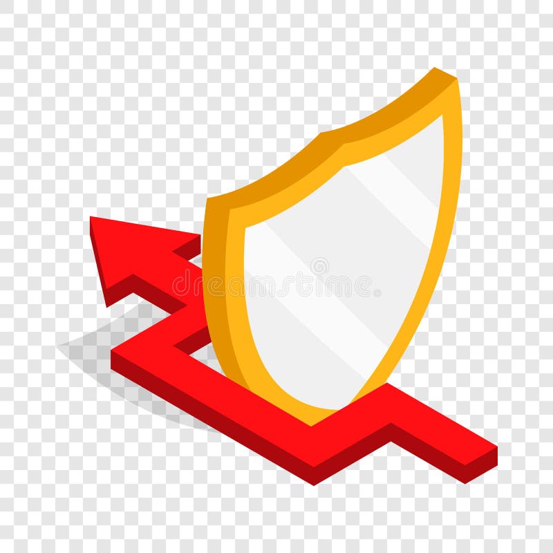 Protection Shield Concept Icon, Isometric 3d Style Stock Vector ...