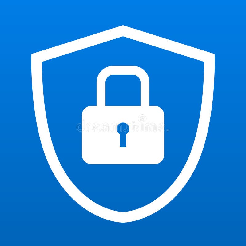 Protection Shield with Checkmark Vector Icon Symbol Stock Vector ...