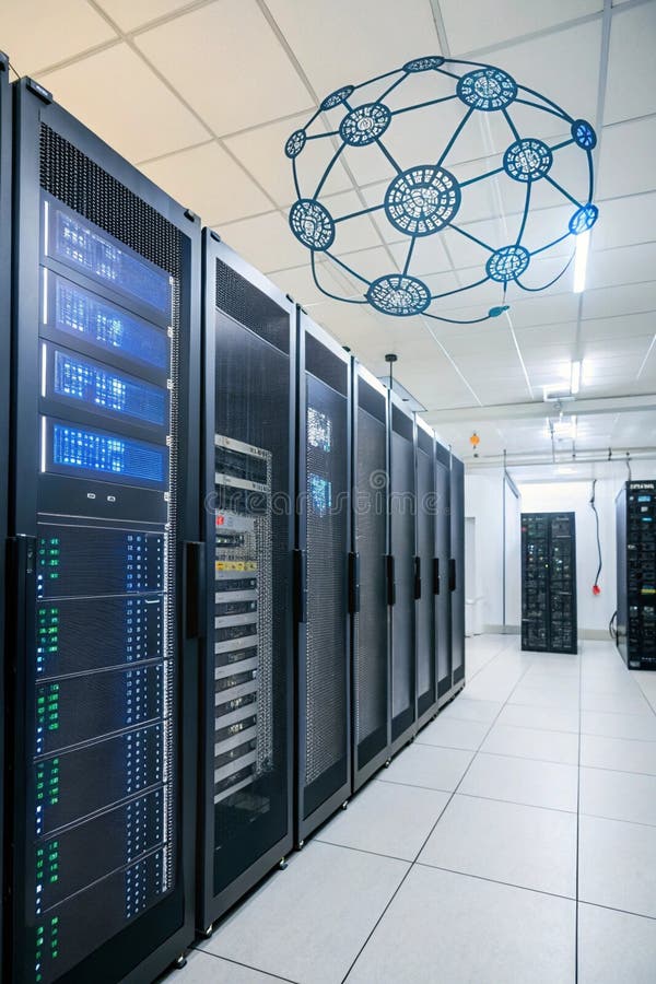 Blockchain and AI for Digital Data Protection Stock Image - Image of ...