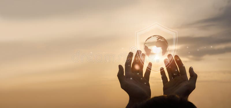Protection and Support of Peace from War and Disaster Stock Photo ...