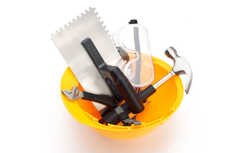 Protection Tools on helmet stock photo. Image of helmet - 27923744