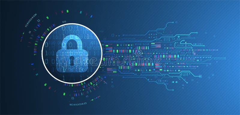 Protection Background. Technology Security, Encode and Decrypt Stock ...