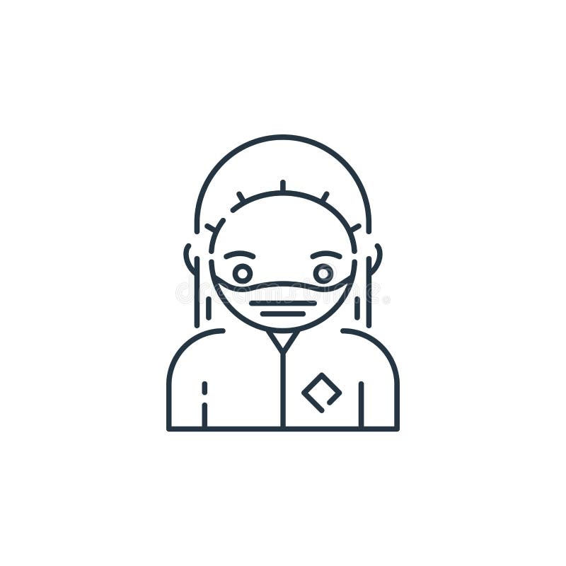 Protection Vector Icon Isolated on White Background. Outline, Thin Line ...