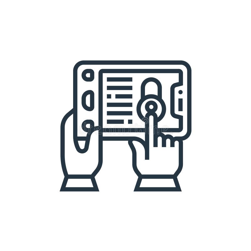 Protection Vector Icon Isolated on White Background. Outline, Thin Line ...