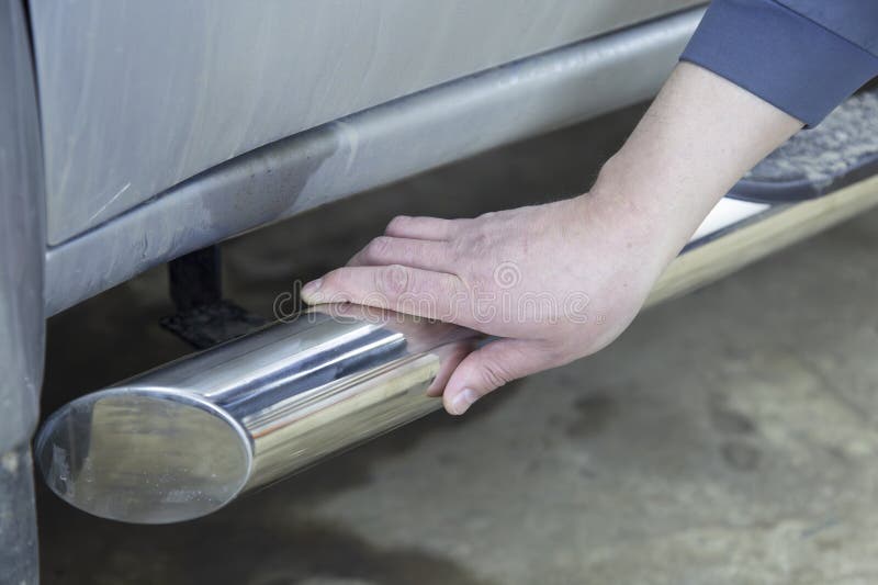 Protection of Vehicle Thresholds. Off-road Tuning Stock Image - Image ...