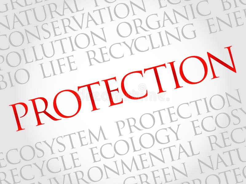 Protection word cloud stock illustration. Illustration of conceptual ...
