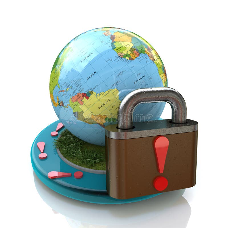 Protection Internet data stock illustration. Illustration of electronic ...