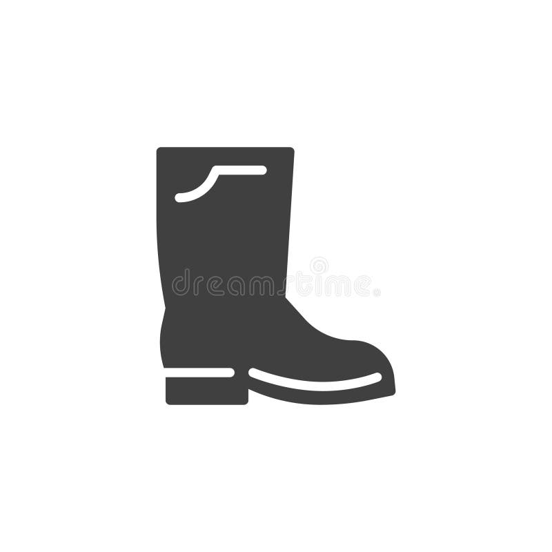 Protective Boot Vector Icon Stock Illustration - Illustration of ...