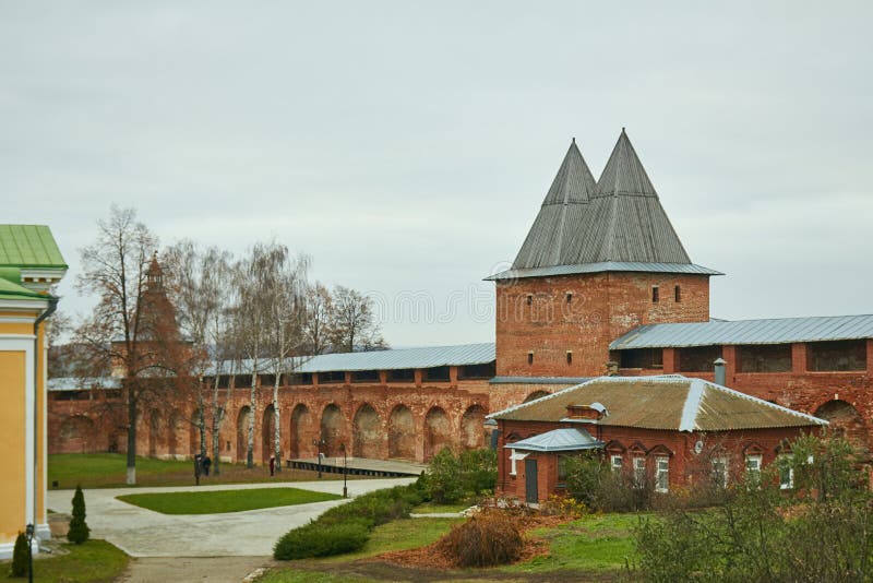 Protective Brick Wall of the Kremlin Stock Image - Image of town ...