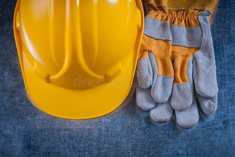 Protective Building Helmet and Safety Working Stock Image - Image of ...