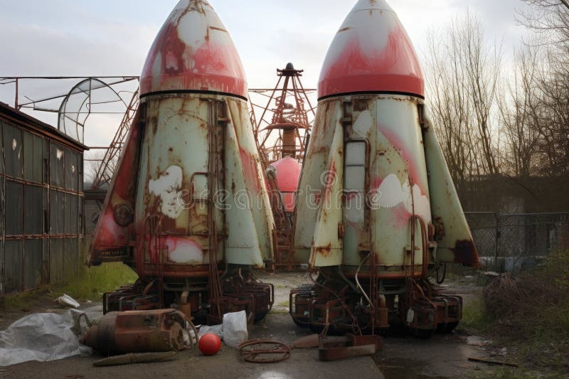 Protective Covers Removed from a Rocket Stock Illustration ...