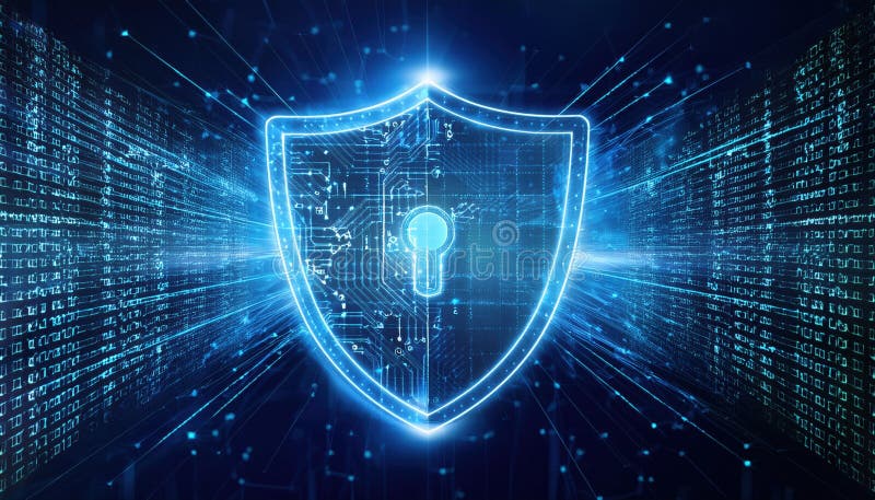 Protective Cyber Shield with Circuit Design Representing Advanced Fraud ...