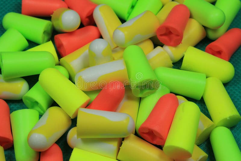Protective ear plugs stock photo. Image of worker, sense - 90745132