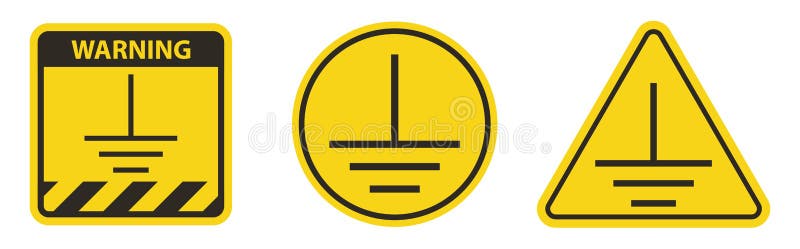 Earth (Ground) Symbol Sign, Vector Illustration, Isolate on White ...