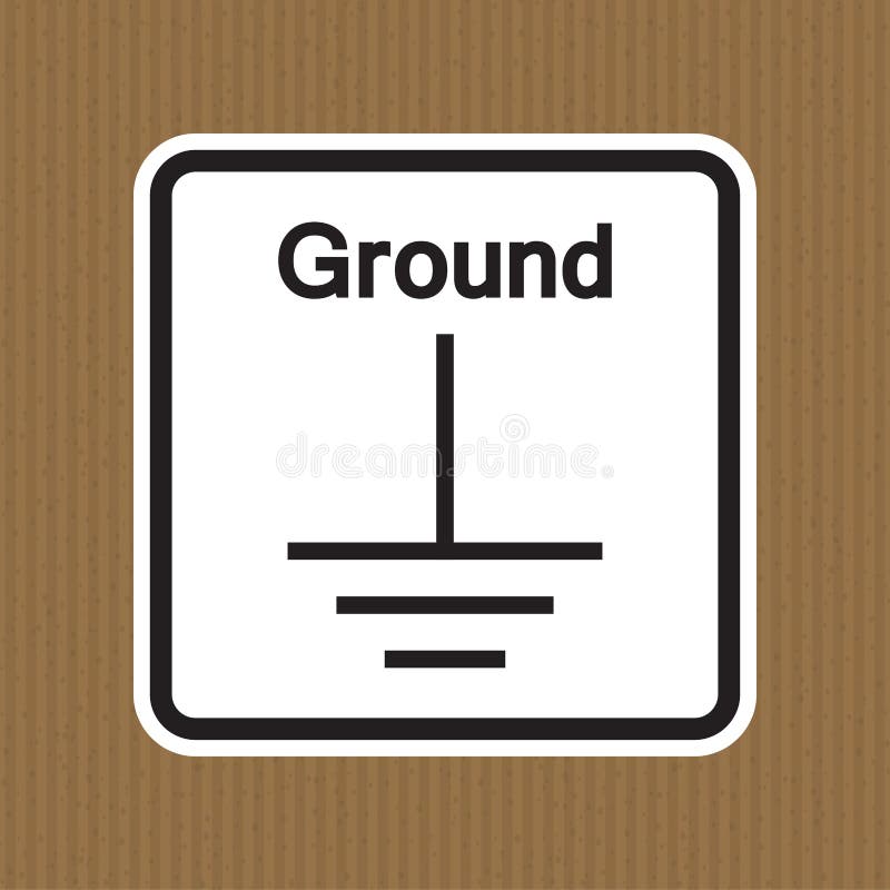 Protective Earth Ground Symbol Sign Isolate on White Background,Vector ...