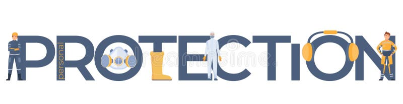 Protective Equipment Flat Infographic Stock Illustration - Illustration ...