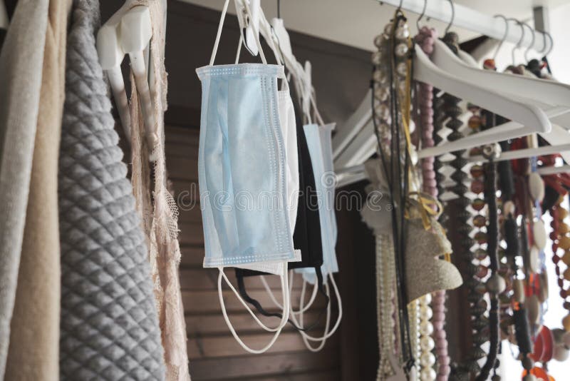 Protective face masks stock image. Image of hygiene - 197296561