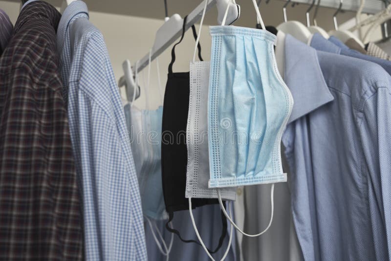Protective face masks stock photo. Image of face, home - 197296590
