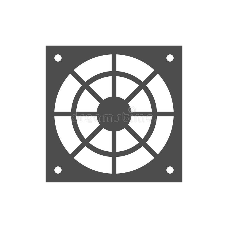 Protective Fan Grid Glyph Icon Stock Vector - Illustration of cooling ...
