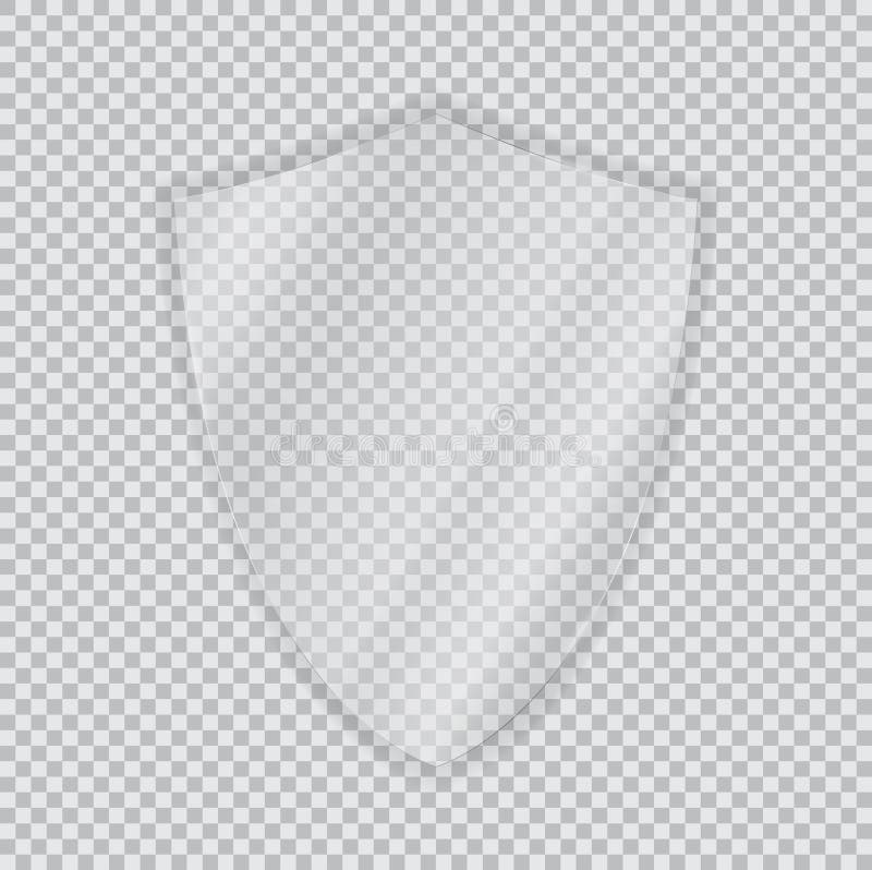 Protective Glass on Transparent Shield. Vector Illustration Stock ...