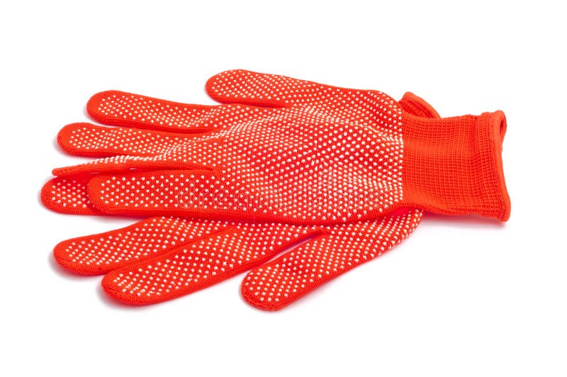 Protective gloves red stock image. Image of protective - 37476949