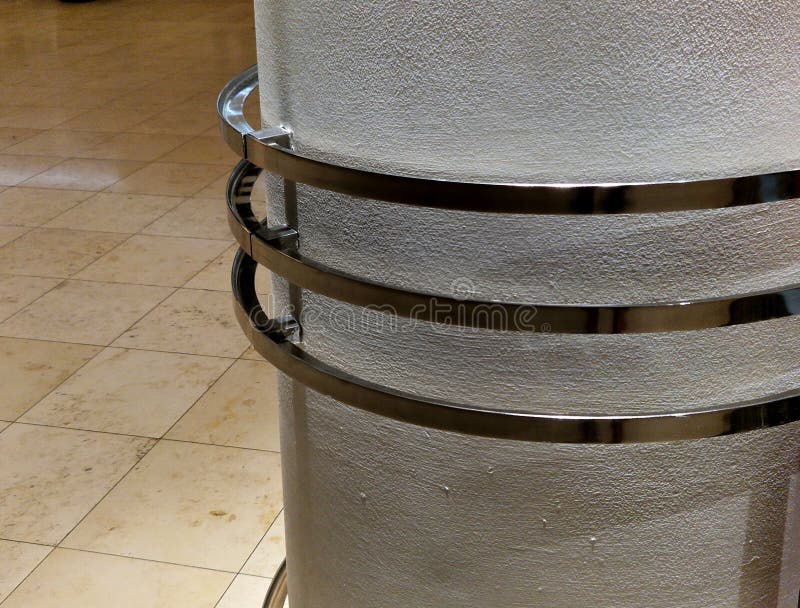 The Protective Grid Around the Column is a Prevention Agains Stock ...