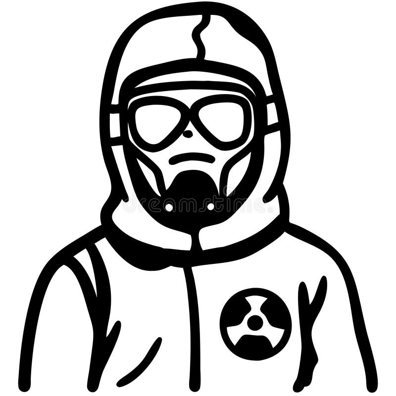 Protective Hazmat Suit Illustration for Safety and Industrial Use ...
