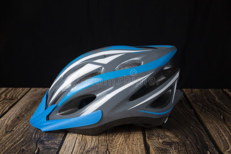 A Protective Helmet for a Cyclist.Head Protection while Cycling Stock ...