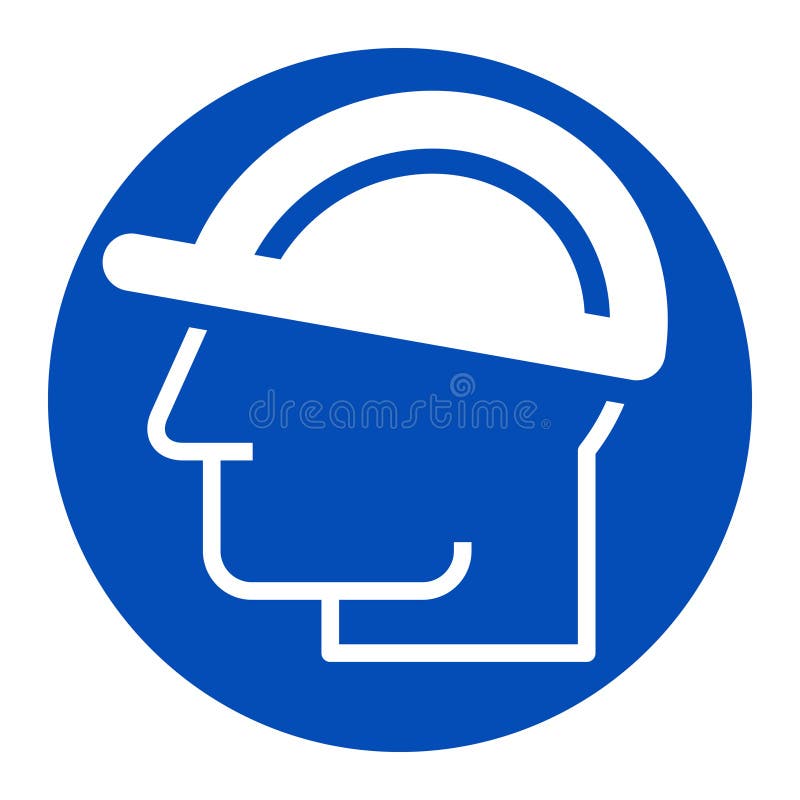 Protective Helmet Icon, Construction Safety Helmet Symbol Stock Vector ...