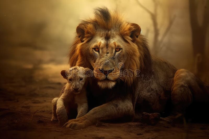 Protective Lion Stock Illustrations – 151 Protective Lion Stock ...
