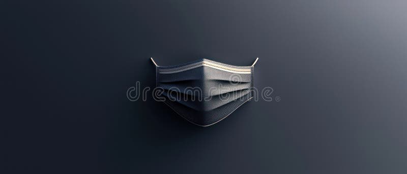Protective Mask Against Calm Minimalist Background Evokes Sense of ...