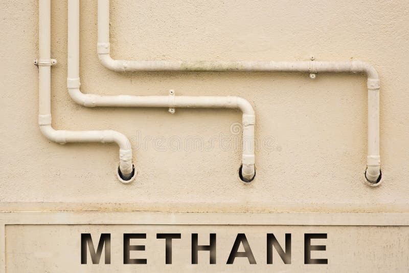 Protective Metal Box of Methane or Propane Gas Against a Wall with ...