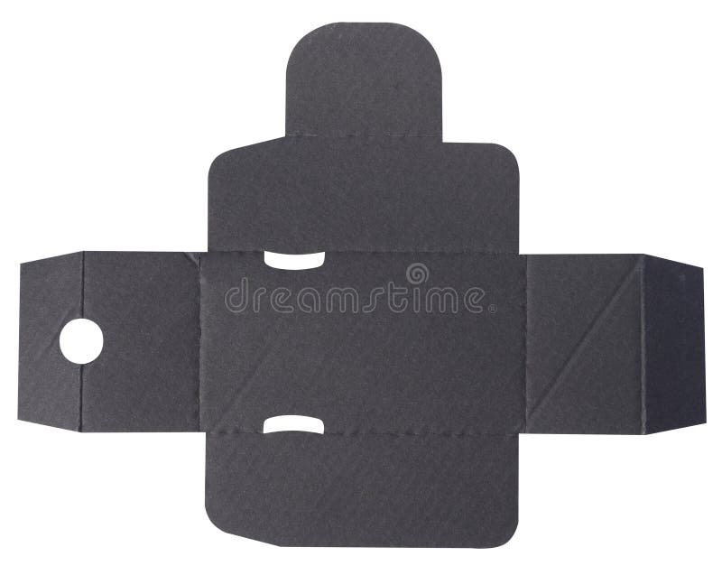 Protective Paper from Under a Box with a Perfume, Template from Black ...