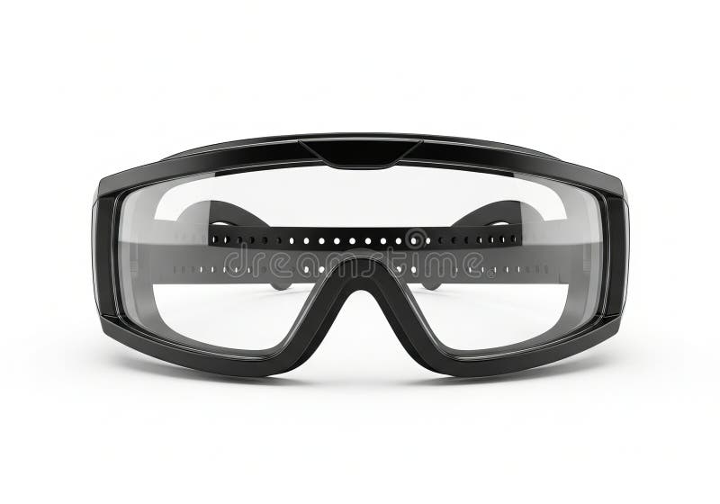 Protective Safety Goggles with Clear Lenses and Adjustable Strap for Industrial and Personal Use ...