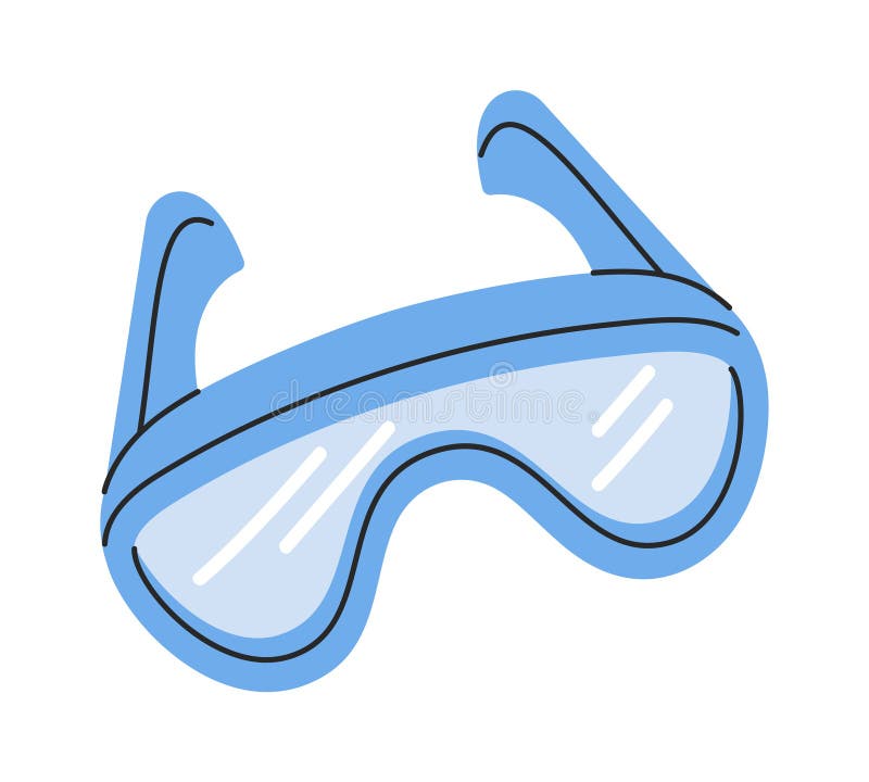 Protective Safety Plastic Laboratory Goggles Stock Illustration ...