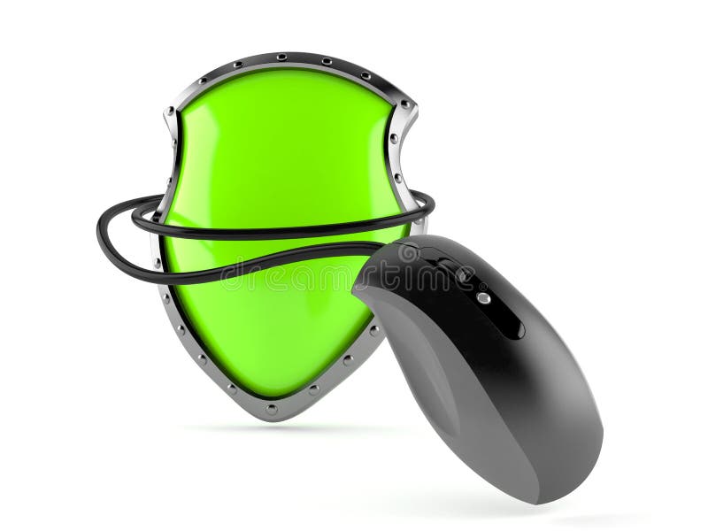 Shield and Mouse Negative Space Logo Design Stock Vector - Illustration ...