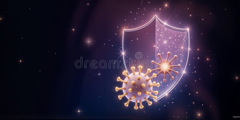 Immune System Protection: Shielding Against Viruses Image is Generated ...