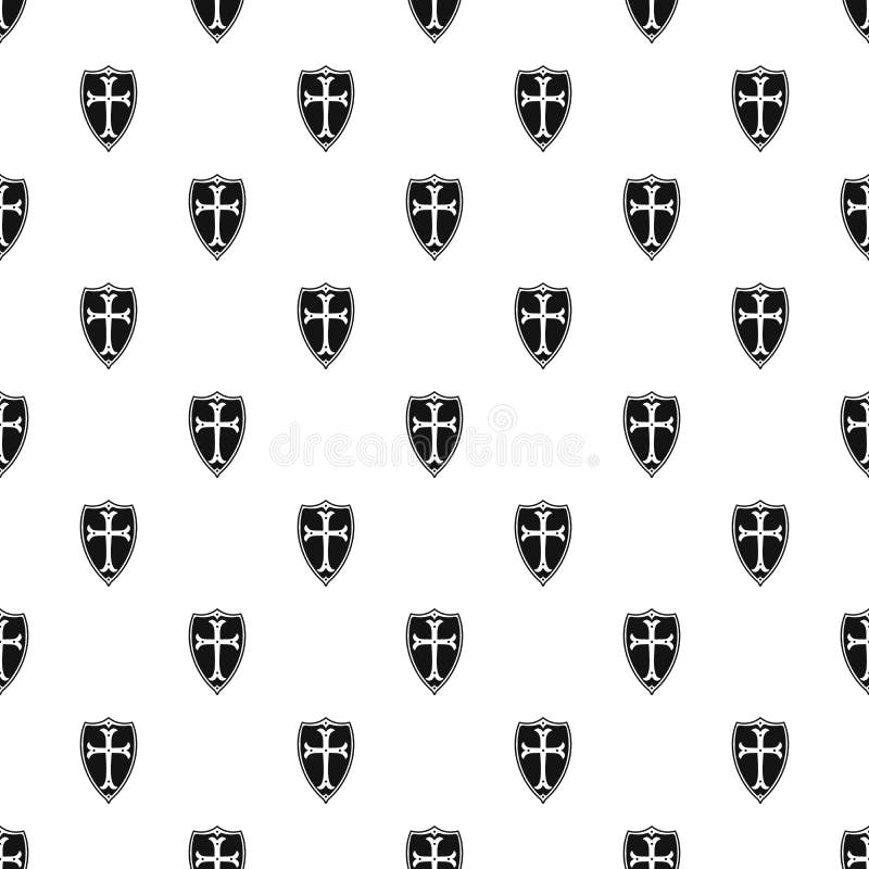 Protective Shield Pattern, Simple Style Stock Vector - Illustration of ...