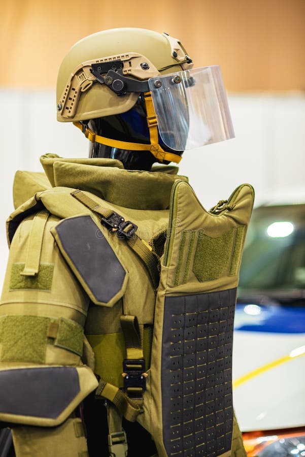 Protective Suit for Demining Mines and Shells Stock Photo - Image of ...