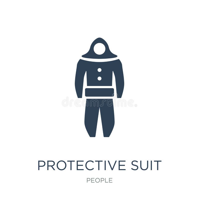 Protective Suit Icon in Trendy Design Style. Protective Suit Icon ...
